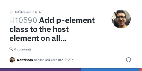 Add P Element Class To The Host Element On All Components · Issue 10590 · Primefacesprimeng