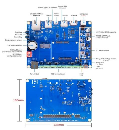 Banana Pi BPI F5 Novo SBC com Allwinner T527 Para Aplicações Industriais
