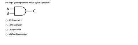 Solved This Logic Gate Represents Which Logical Operation Chegg Com
