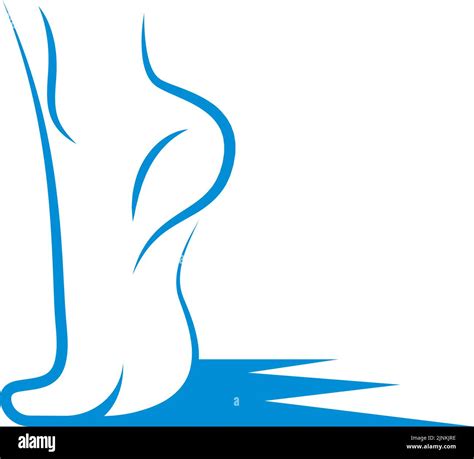 Human Foot Icon Logo Design Illustration Stock Vector Image And Art Alamy