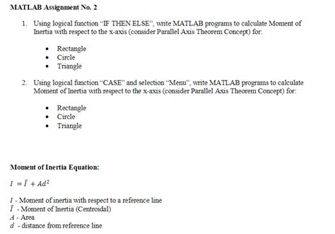 Solved MATLAB Assignment No Using Logical Function IF Chegg Com