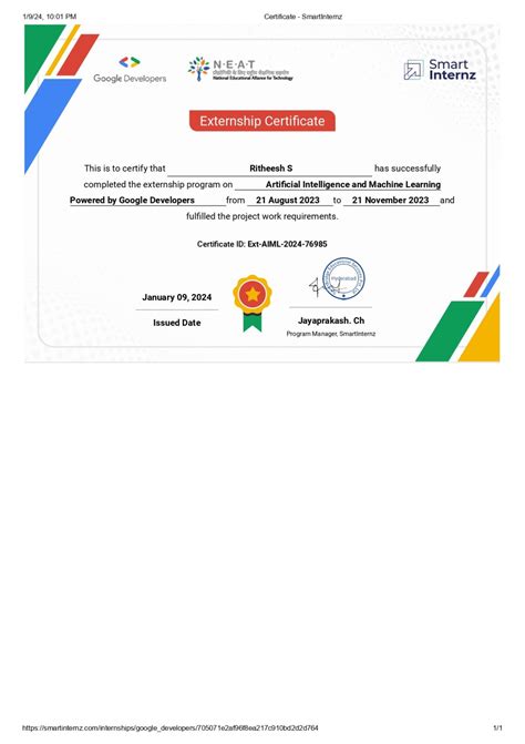 ritheesh s on linkedin connections smartinternz smartbridge neat vitinternship projects…