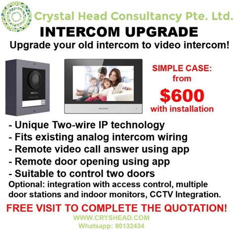 Intercom Upgrade With Hikvision Ip Video Intercom Furniture And Home Living Security And Locks