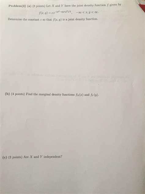 Solved Let Y And Y Have The Joint Density Function F Given Chegg