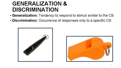 Generalization Discrimination Generalization Tendency To Respond To Stimuli