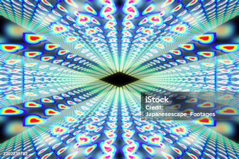 공간 안에서 밝은 네온 불빛이 나는 하트 모양의 물체의 그림 3차원 형태에 대한 스톡 벡터 아트 및 기타 이미지 3차원 형태 Vj 가상현실 Istock