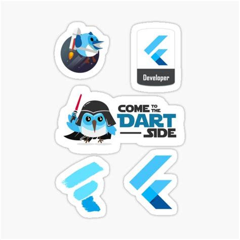 Flutter Variety Pack Sticker For Sale By Leesander Redbubble