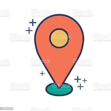 체크인 위치 아이콘 벡터 일러스트 레이 션 글리프 스타일 디자인 색상 및 더하기 기호 흰색 배경에 고립되어 있습니다 내비게이션에 대한 스톡 벡터 아트 및 기타 이미지