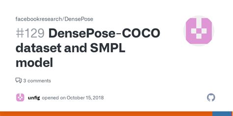 Densepose Coco Dataset And Smpl Model · Issue 129 · Facebookresearch