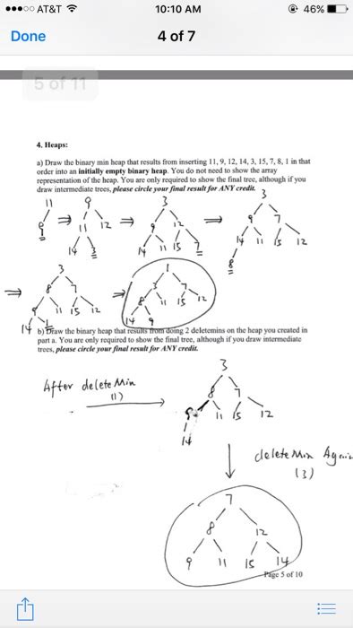 Solved Draw The Binary Ram Heap That Result From Inserting
