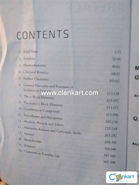 Buy Ncert Exemplar Problems Solutions Chemistry Class 12th Book In Excellent Condition At