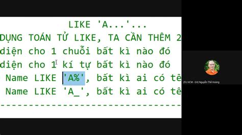 Nhập Môn Cơ Sở Dữ Liệu Quan Hệ Rdbms Bài 08 Sql Select Phần 6