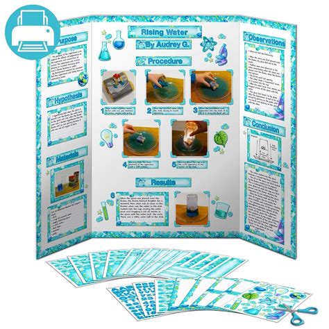Chemistry Science Fair Display Board Poster Project Kit Science Fair Display Board Science