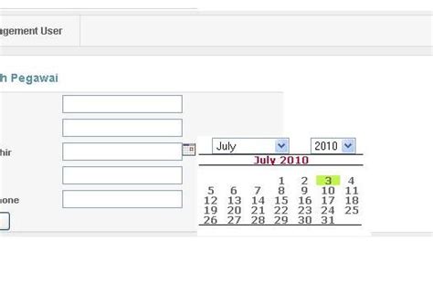 Bebek Kecil Membuat Form Tanggal Cantik Dengan Jquery Datepicker Di Codeigniter