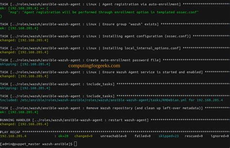 How To Install Wazuh Security Platform Using Ansible Computingforgeeks