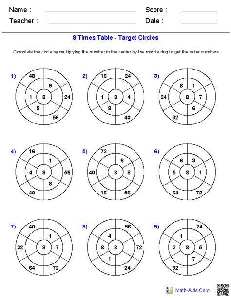 Multiplication Worksheets Create Custom Math Practice Pages Worksheets Library