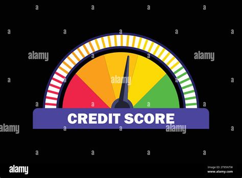 Credit Score Meter Vector Illustration Of Credit Score Meter Loan