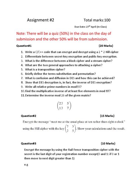 Assignment 2 Pdf Cryptography Cipher