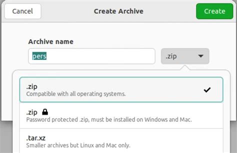 Encryption Create Encrypted Password Protected Zip File Ask Ubuntu