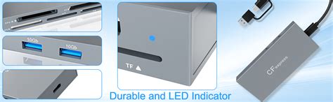 8 In 1 Cfexpress Type B Card Reader With 2 10gb Usb Usb3 2 Gen2 10gbps Cf Express