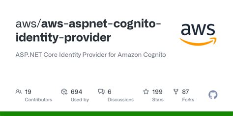 github aws aws aspnet cognito identity provider asp core identity provider for amazon cognito