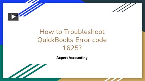 PPT How To Troubleshoot QuickBooks Error Code PowerPoint Presentation Free To Download