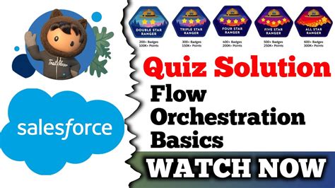 Flow Orchestration Basics Salesforce Trailhead Quiz Solution Youtube