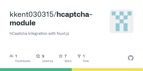 Github Kkent030315hcaptcha Module Hcaptcha Integration With Nuxtjs