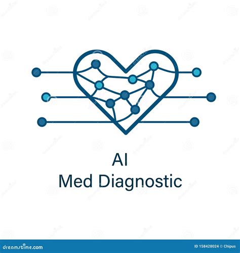 Heart Icon With Ai Neural Network Inside Stock Vector Illustration Of Automation Automatic