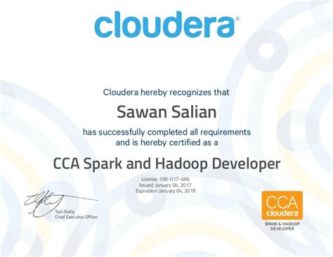 Cloudera Spark Certification