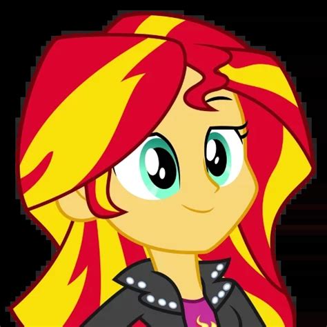 Human Sunset Shimmer — Telegram Stickers Pack