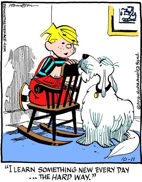 Auction Donations Dennis The Menace Hand Drawn Cartoon Dennis The