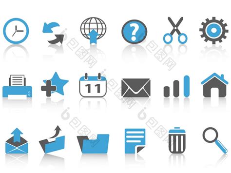孤立的工具栏图标集的从png下载 包图网