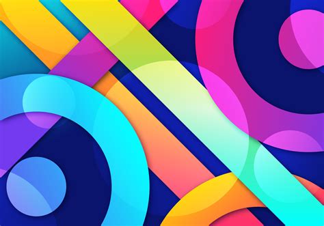 Colorful Modern Overlaping Layers Gradient Background 10970031 Vector