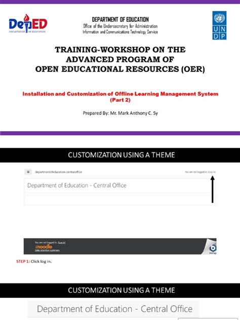 Moodle Part 2 Customization Using A Theme Pdf