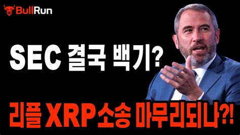 리플 전망 🚀 엑스알피 Xrp 코인 전략 🚀 리플 승리 선언 Sec의 예상치 못한 움직임 🚀 소송 마무리되나 Youtube