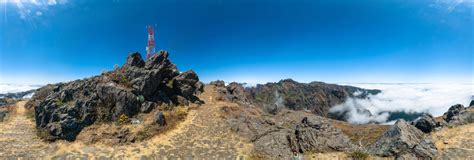 Viewpoint Near Peak Areeiro Pico Do Areeiro Panorama Cities