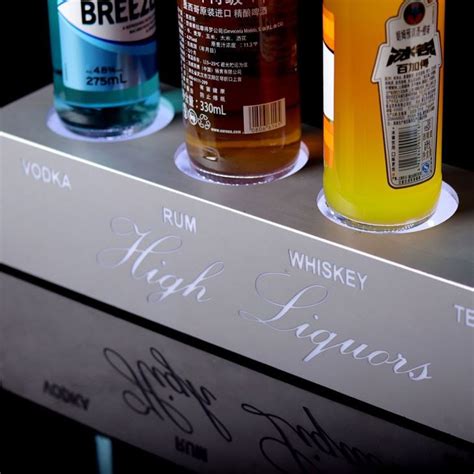 Led 바 와인 선반 보드카 디스플레이 랙 아크릴 와인 병 디스플레이베이스 제조 업체 및 공급 업체 중국 공장 Jiechuang Display