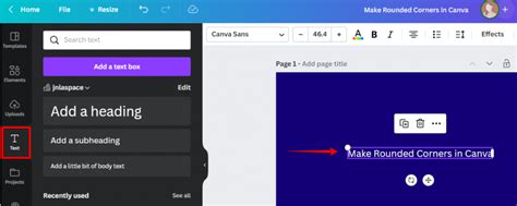 how do you make rounded corners in canva