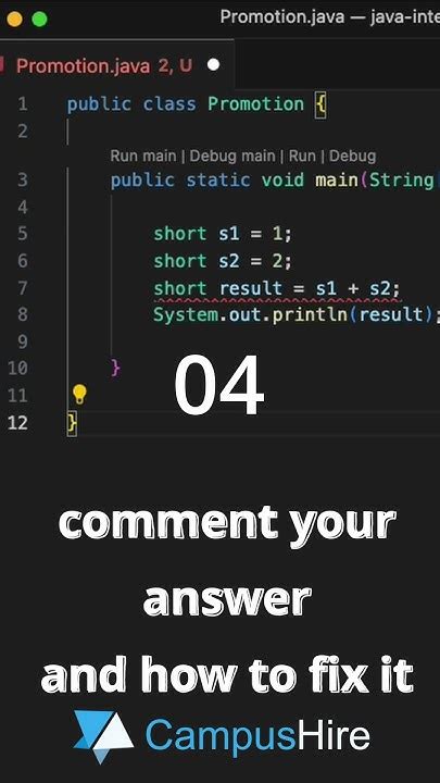 Java Type Promotion Javafullstackdevelopercourse