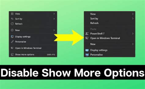 How To Remove Show More Options From The Windows 11 Disable Show More