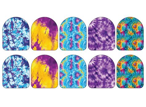 Fabric Stickers For Omnipod 10 Pack Tie Dye