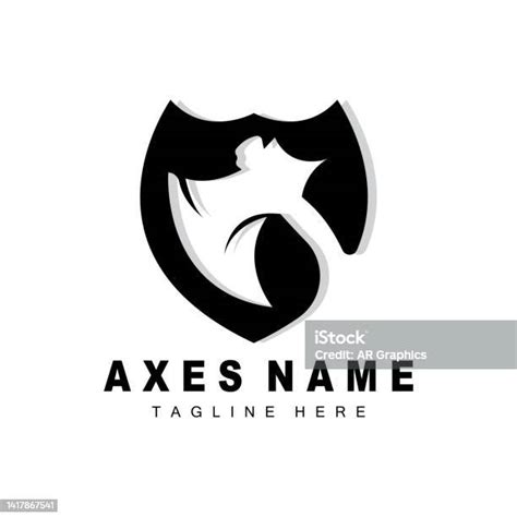 Ax 로고 디자인 전쟁 도구 일러스트 레이 션 및 우드 커터 벡터 공원 순찰대원에 대한 스톡 벡터 아트 및 기타 이미지 공원 순찰대원 나무 날 Istock