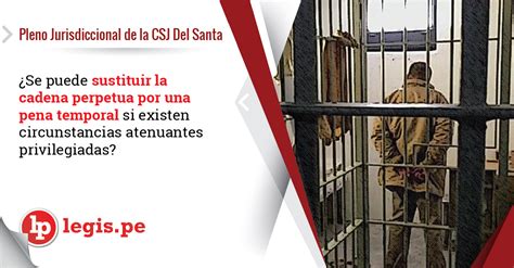 ¿se Puede Sustituir La Cadena Perpetua Por Una Pena Temporal Si