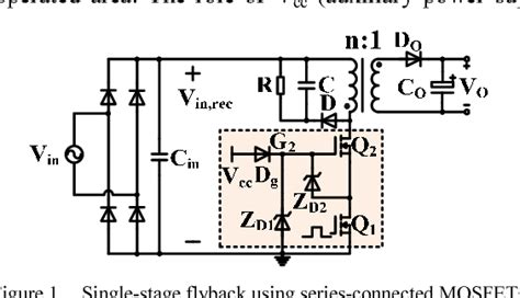 Figure 1 From High Input Voltage Single Stage Flyback Acdc Led Driver Using Series Connected