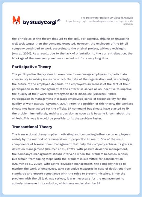 The Deepwater Horizon Bp Oil Spill Analysis Free Essay Example
