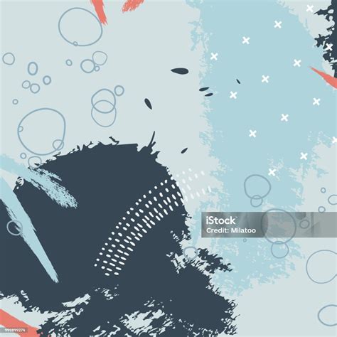 파스텔 블루 부드러운 브러시 스트로크 패턴입니다 최소 Underwatter 회화적 스플래시입니다 아크릴 웅장 한 인쇄를 모양을