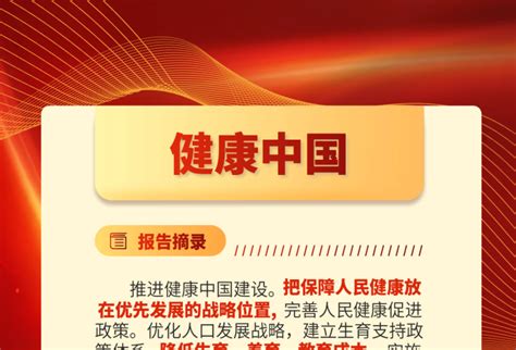 二十大报告海报 红色党建促进医保医疗报告关于民 图司机