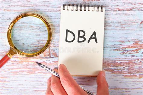 Dba Database Administrator Acronym Business Concept Written In A
