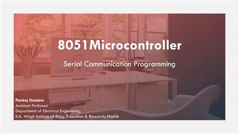 Serial Communication 8051 Microcontroller Assembly Program Youtube